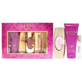 Guess Gold Ladies 2.5oz Edp+ 6.7oz Lotion+Mini