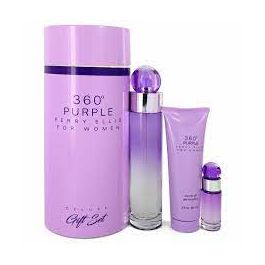 360 Purple (Canister Set) 3.4oz Edp+3.0oz Gel+Mini
